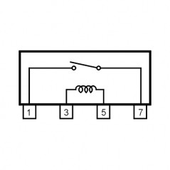 SIL-Reed Relay SPST 24V 2000R - RIDRSIA24-2K
