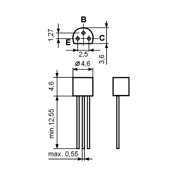 Utikac muski-sasij.+osig.3pol.230V, LA=36mm 4.8mm - UTM3MS1